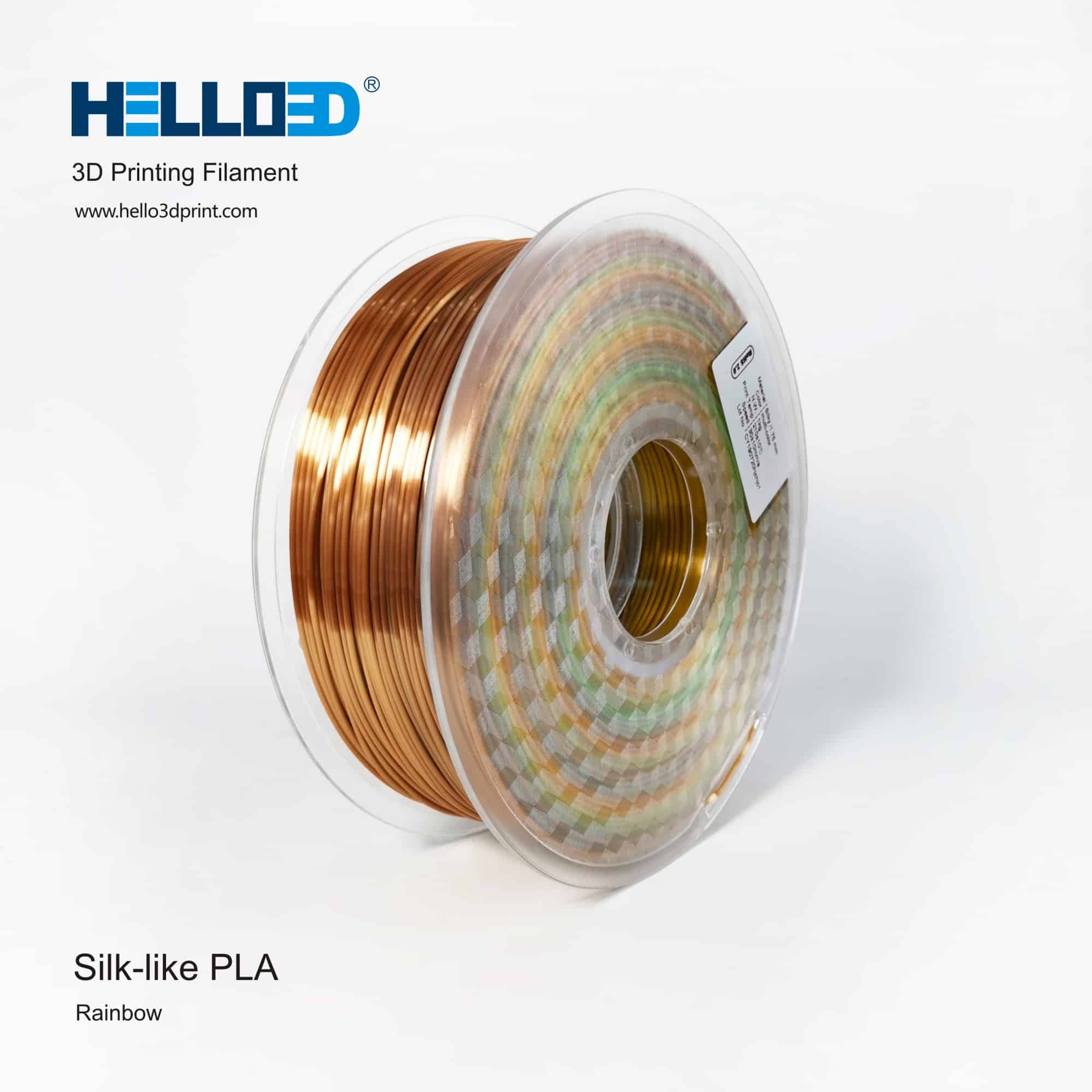 Hello3D Filament Silk PLA Rainbow Metal - 3D Print West -Perth WA Stock
